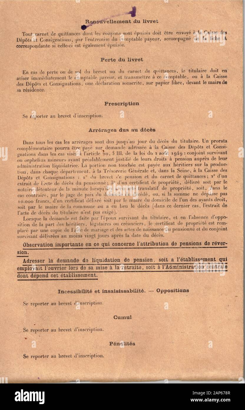 Old documents, France Stock Photo - Alamy