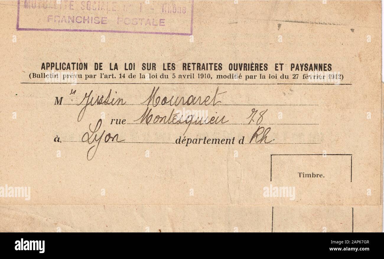Old documents, France Stock Photo - Alamy