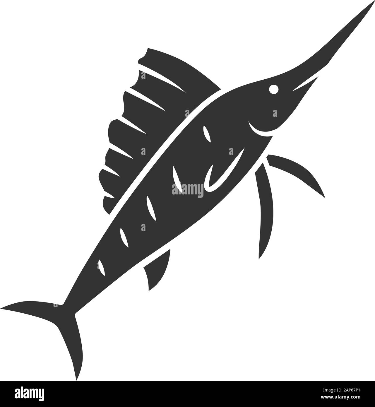 Sailfish Silhouette Sailfish Silhouette Vector Art, Icons, And