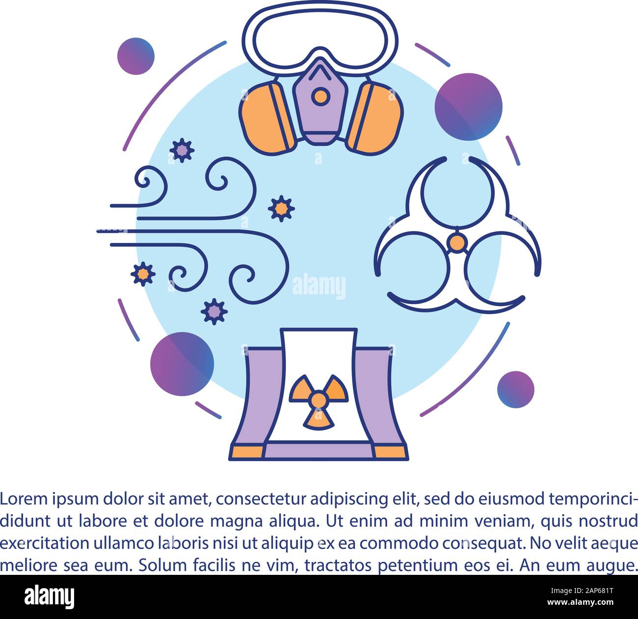 Environmental damage article page vector template. Ecological disaster ...