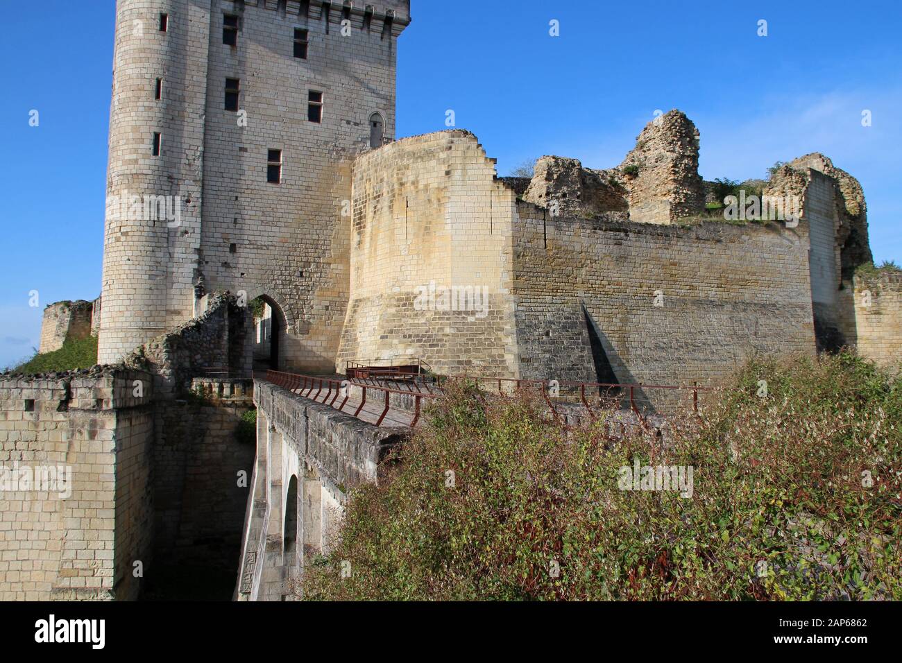 medieval castle in chinon (france Stock Photo - Alamy