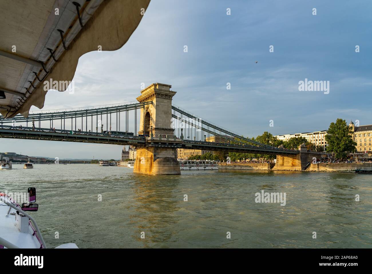 Szechenyi Chain Bridge in Budapest, Hungary Stock Photo - Alamy
