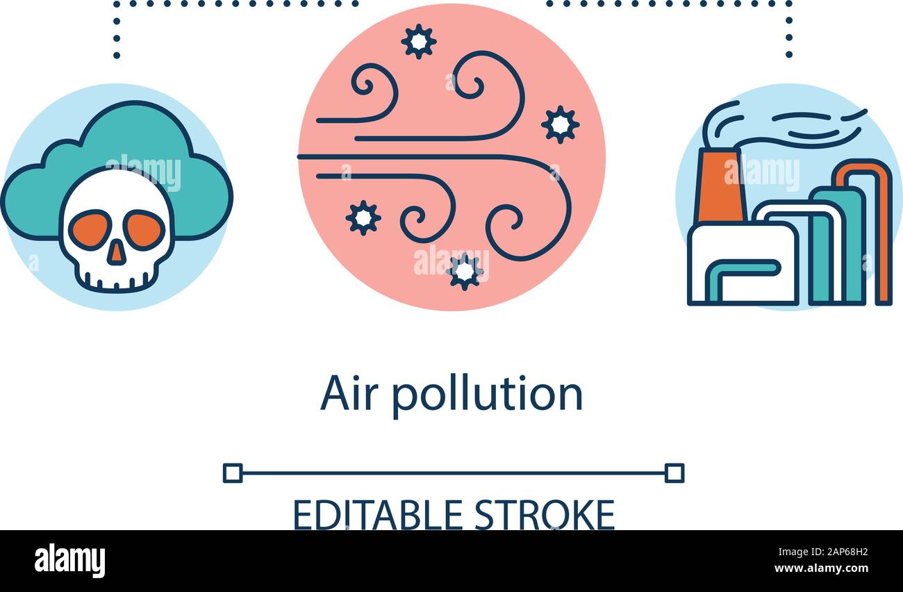 Anthropogenic impact on the environment Stock Vector Images - Alamy