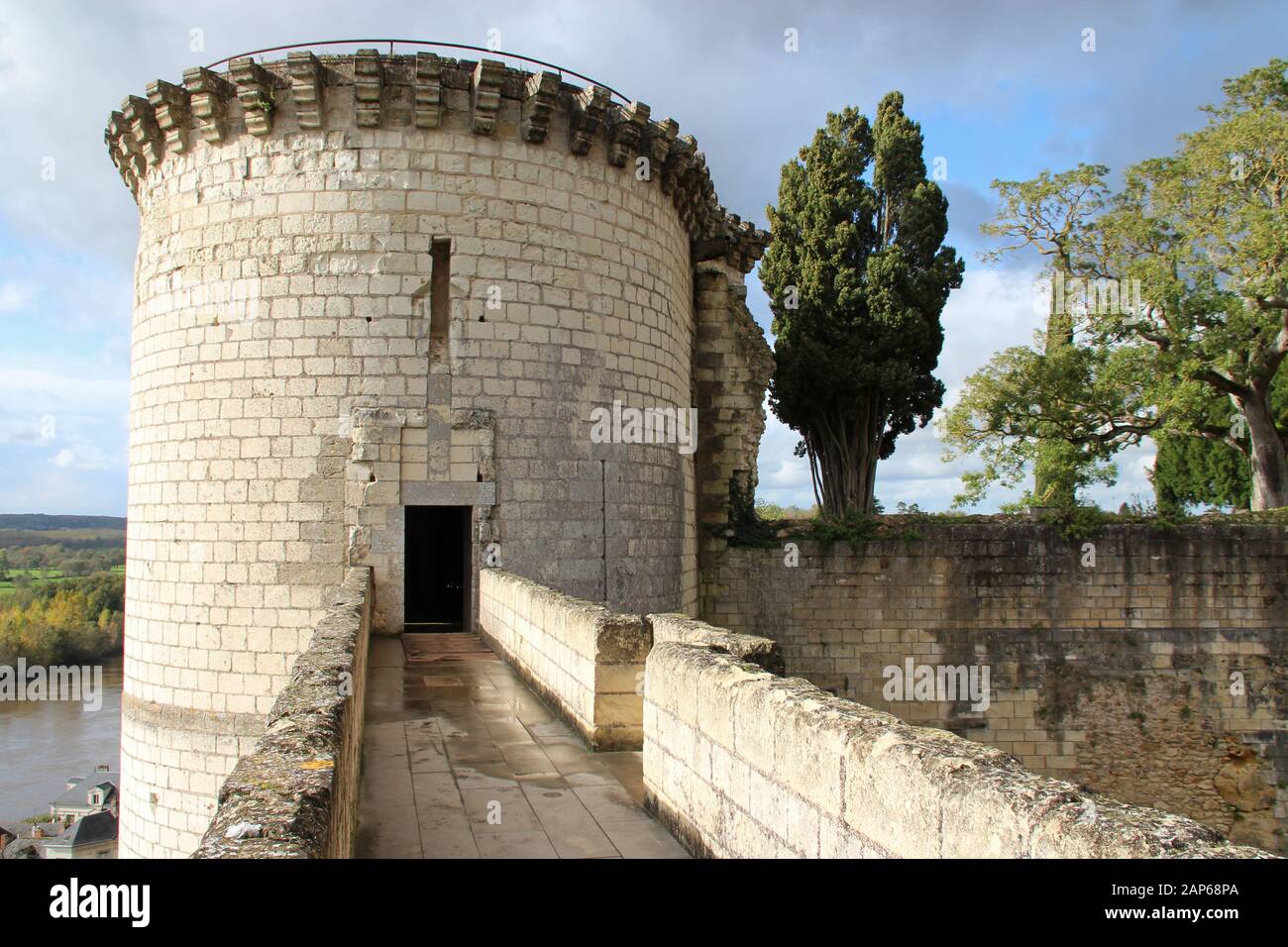 medieval castle in chinon (france Stock Photo - Alamy