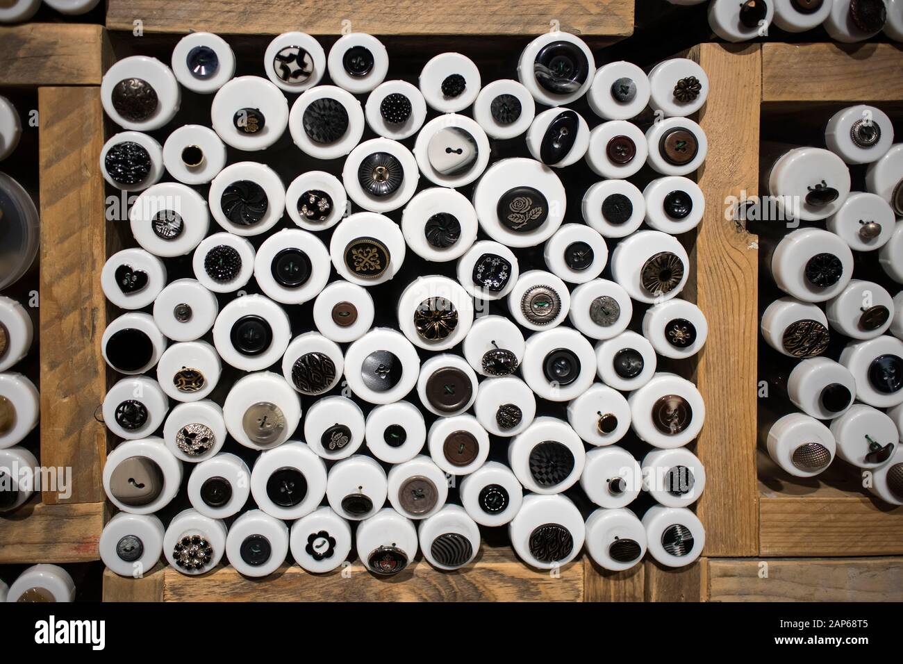 Colorful buttons boxes hi-res stock photography and images - Alamy