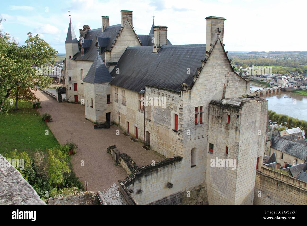 medieval castle in chinon (france Stock Photo - Alamy