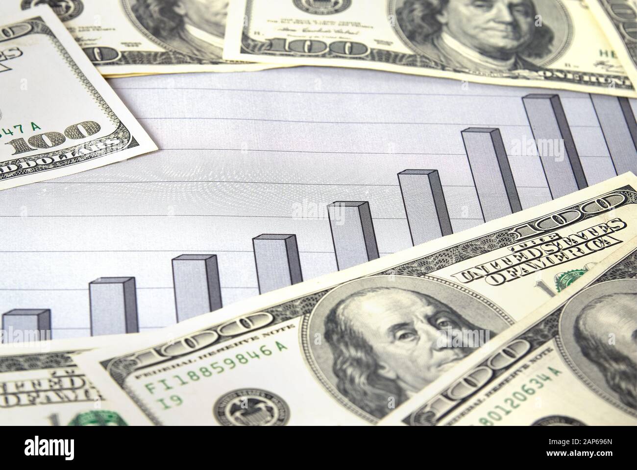 Money with chart can be used for financial concept Stock Photo - Alamy