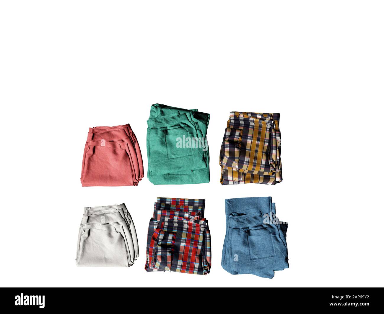 3d render folded clothes Stock Photo - Alamy