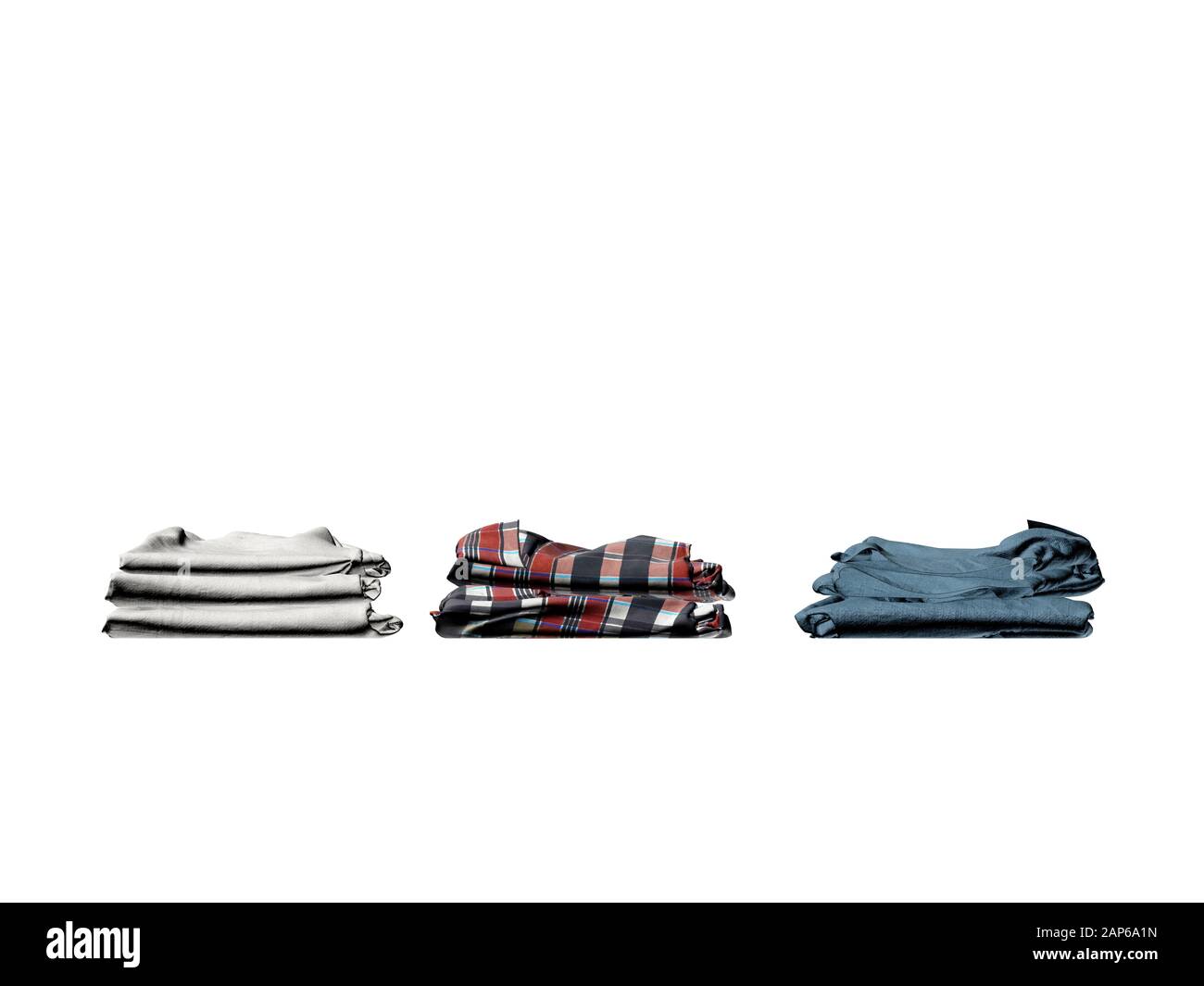 3d render folded clothes Stock Photo - Alamy