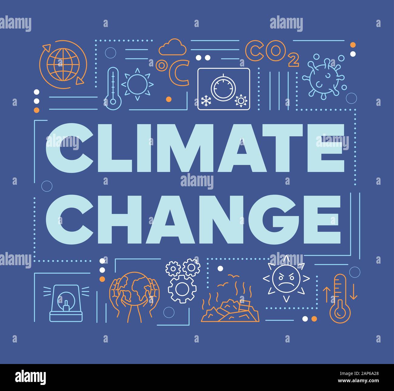 Climate changes word concepts banner. Presentation, website. Greenhouse ...