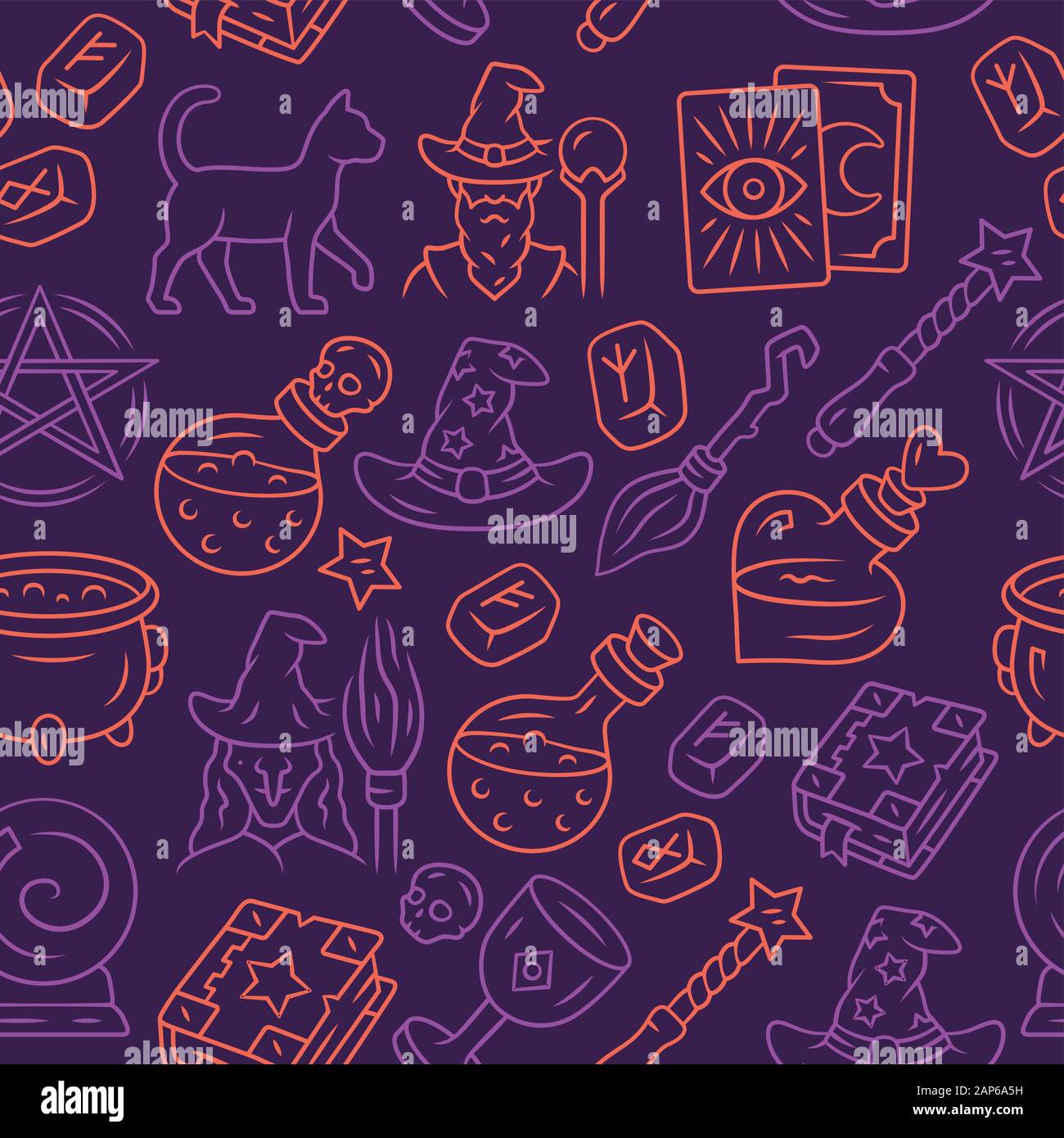 Witch witches superstition sorcery Stock Vector Images - Alamy