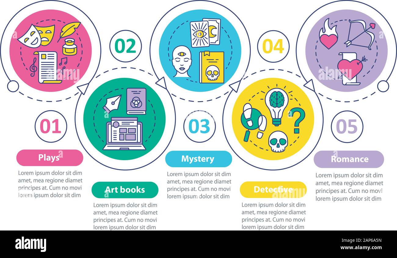 Books catalogue vector infographic template. Business presentation ...