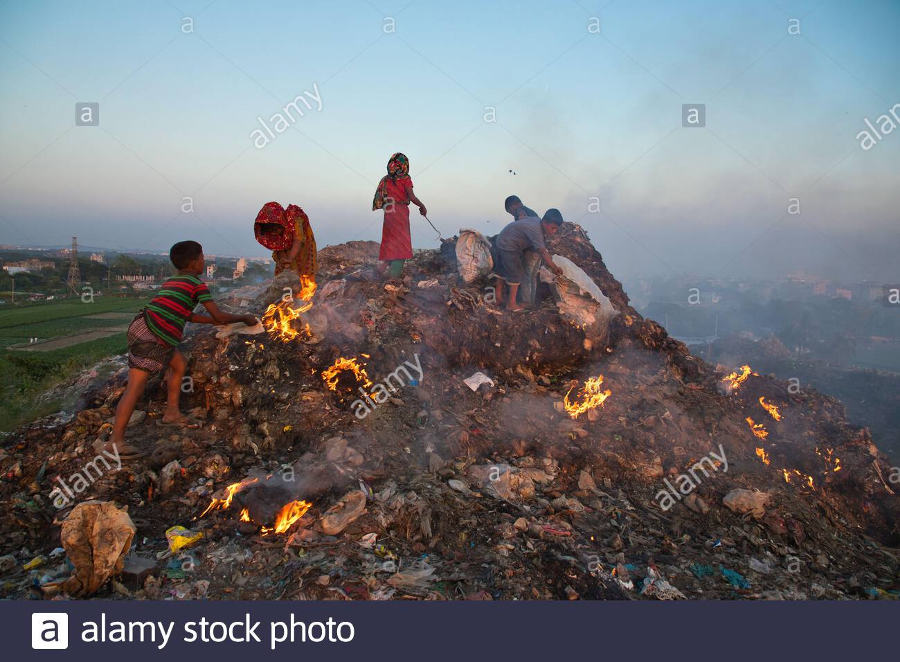 Burning Polluted Environment High Resolution Stock Photography and ...