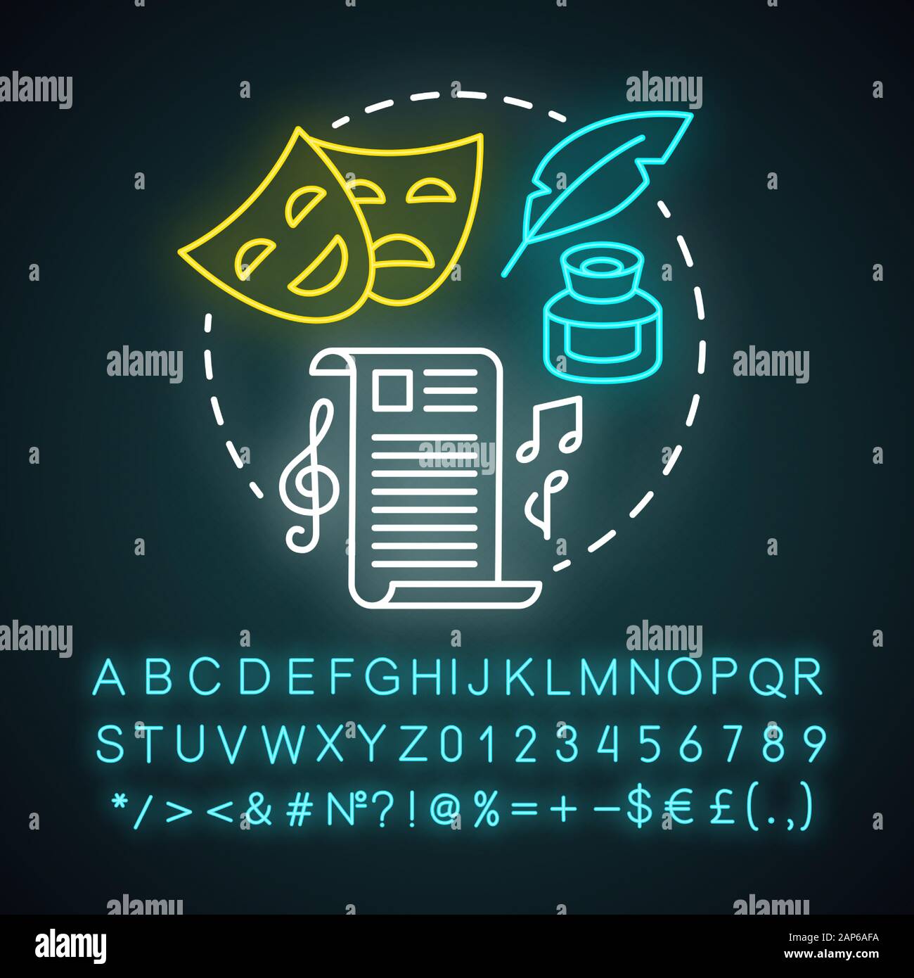 Theatre alphabet Stock Vector Images - Alamy