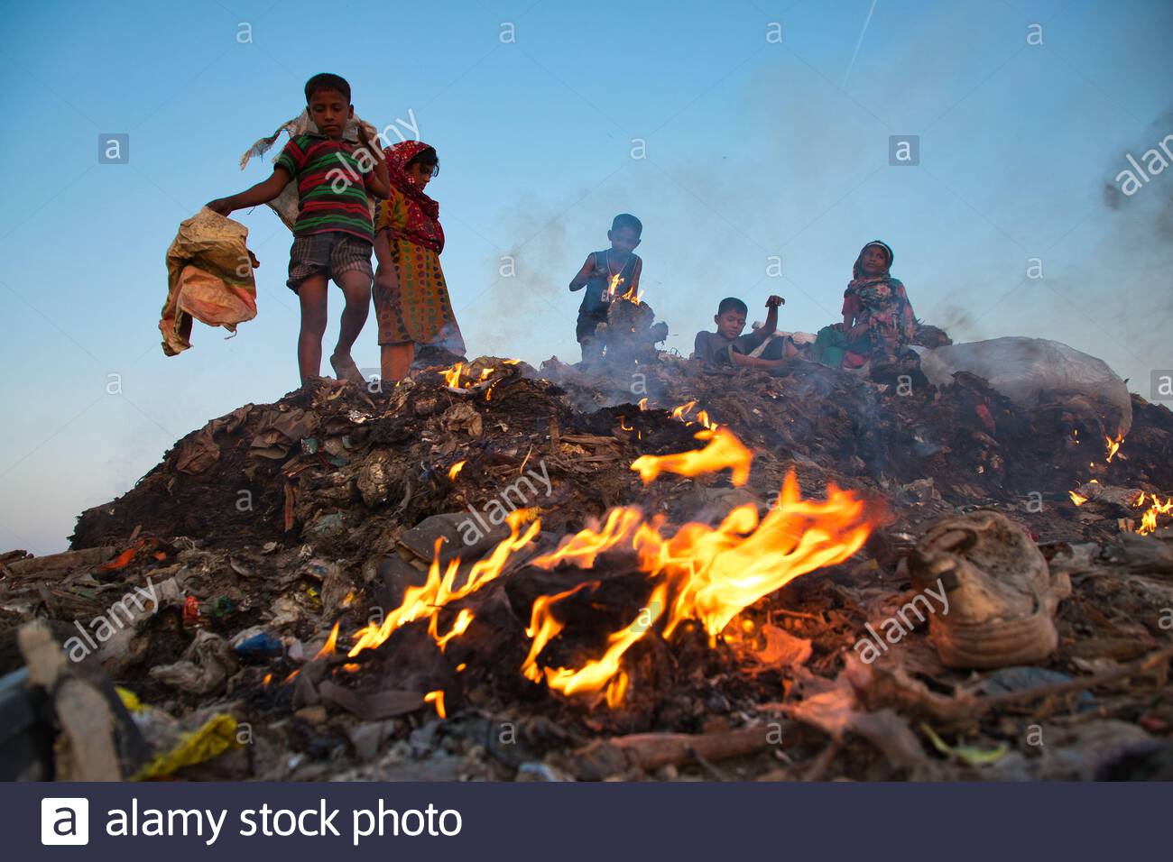 Garbage Can Child High Resolution Stock Photography and Images - Alamy