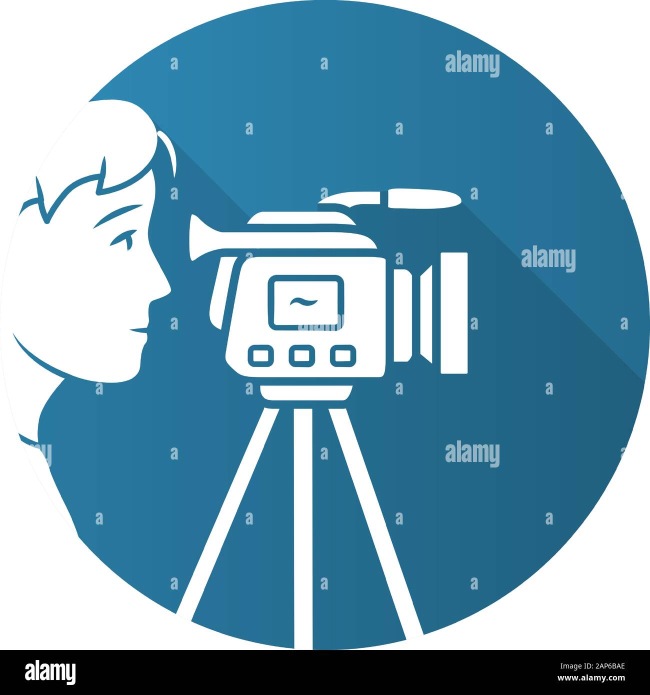 Filming cameraman journalist Stock Vector Images - Alamy
