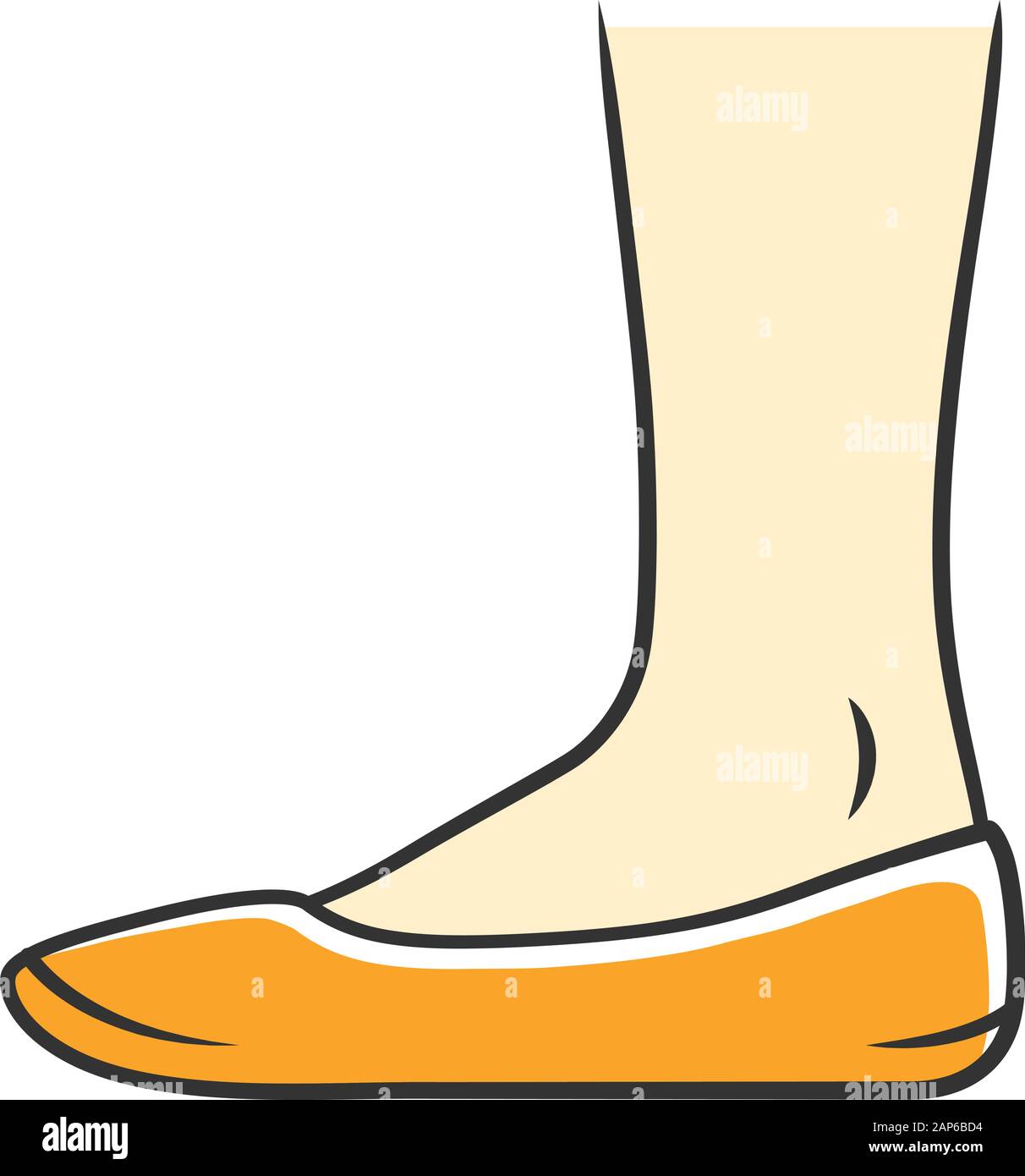 Ballerina flats side view Stock Vector Images - Alamy