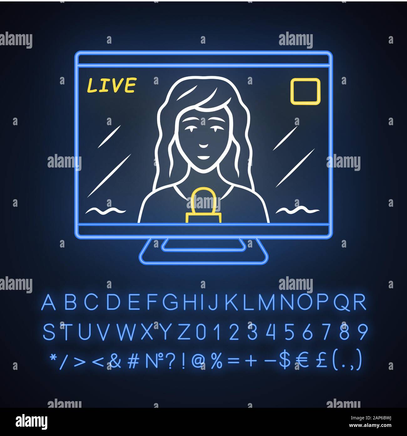 Newswoman Stock Vector Images - Alamy