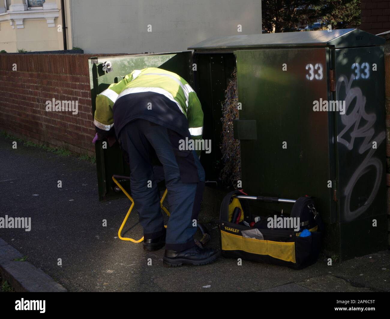 Bt telephone junction box hi-res stock photography and images - Alamy