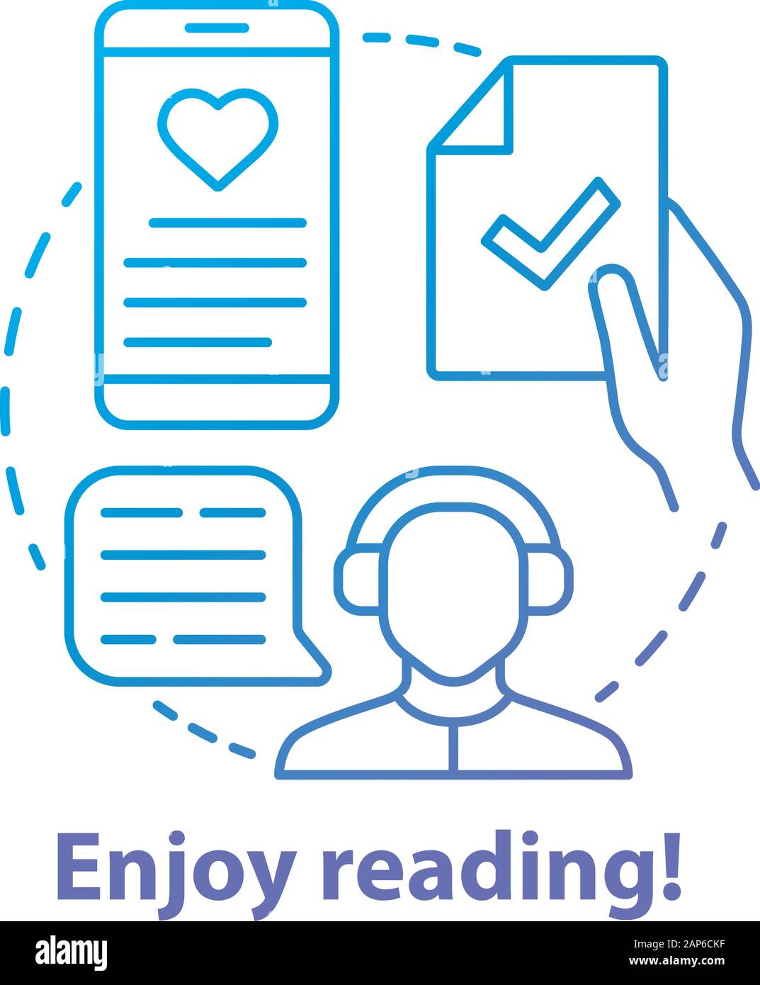 News readers Stock Vector Images - Alamy