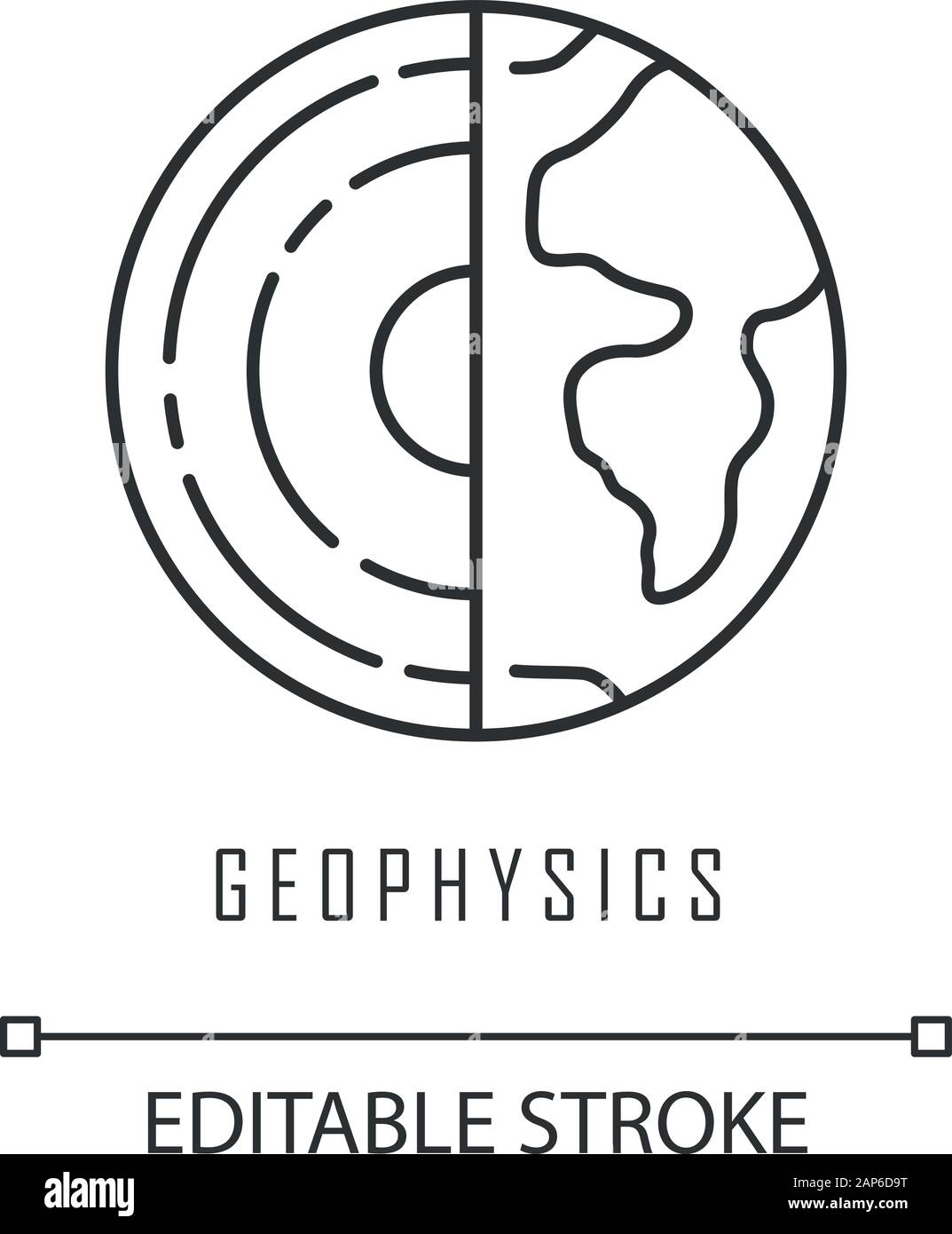Earth core model Cut Out Stock Images & Pictures - Alamy