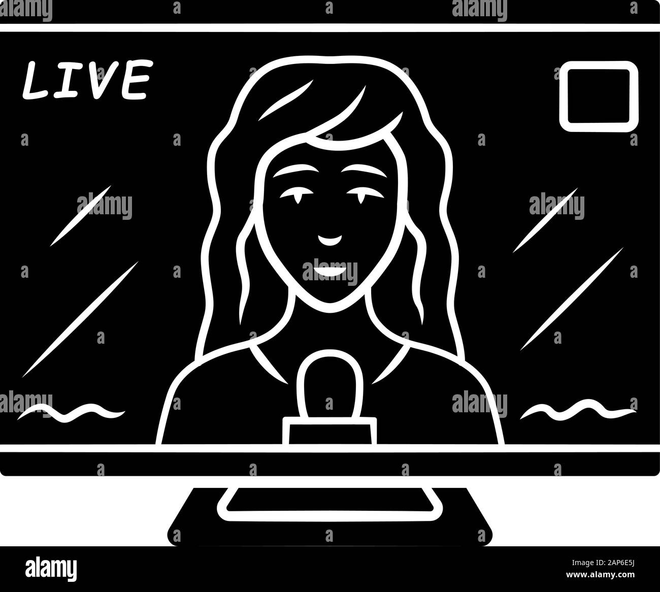 Television newswoman hi-res stock photography and images - Alamy