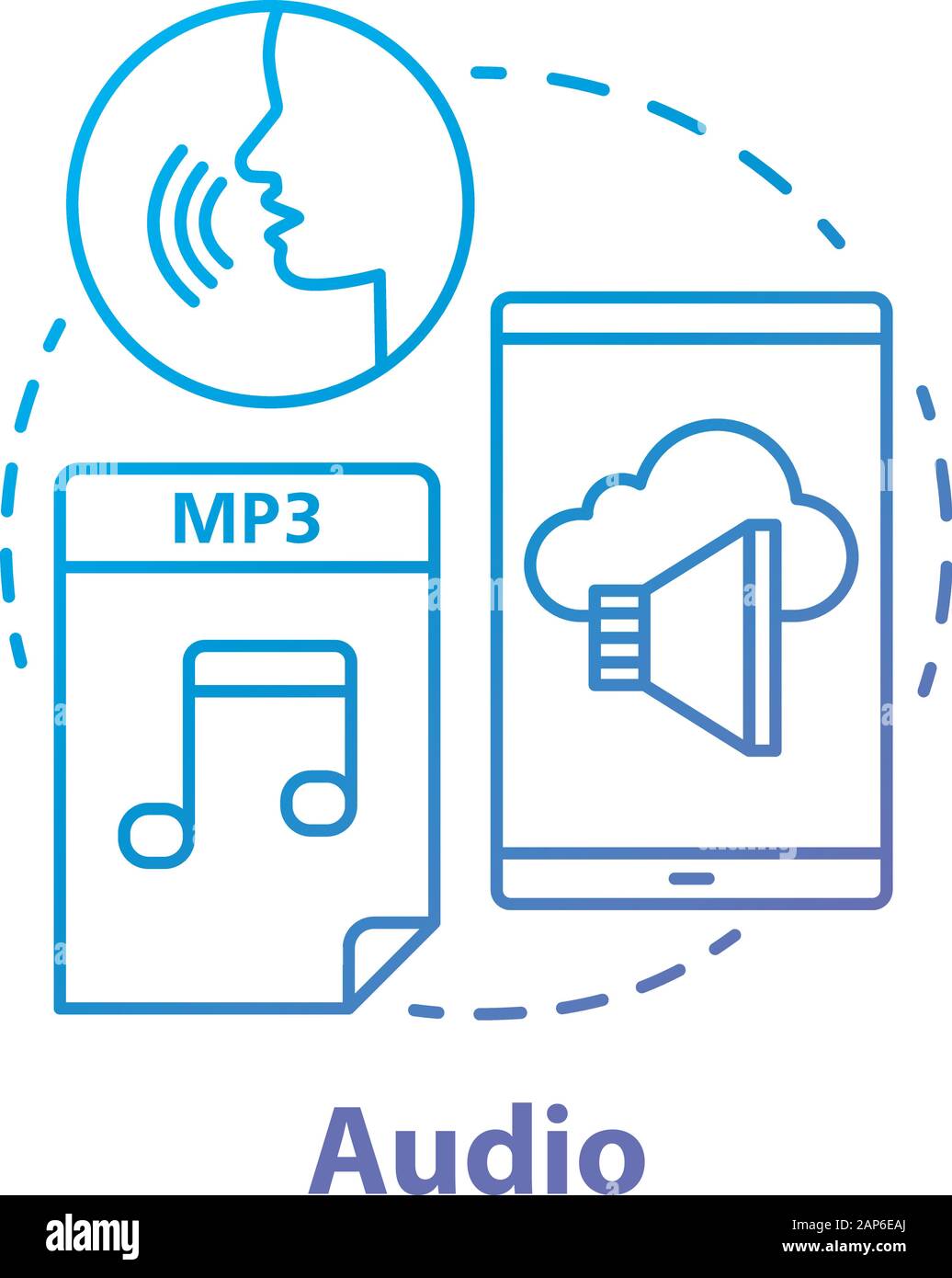 Blue hearing symbol Stock Vector Images - Alamy