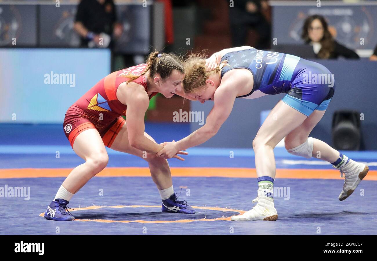 17 januari 2020 Rome, Italy Restling, International Tournament , oksana ...