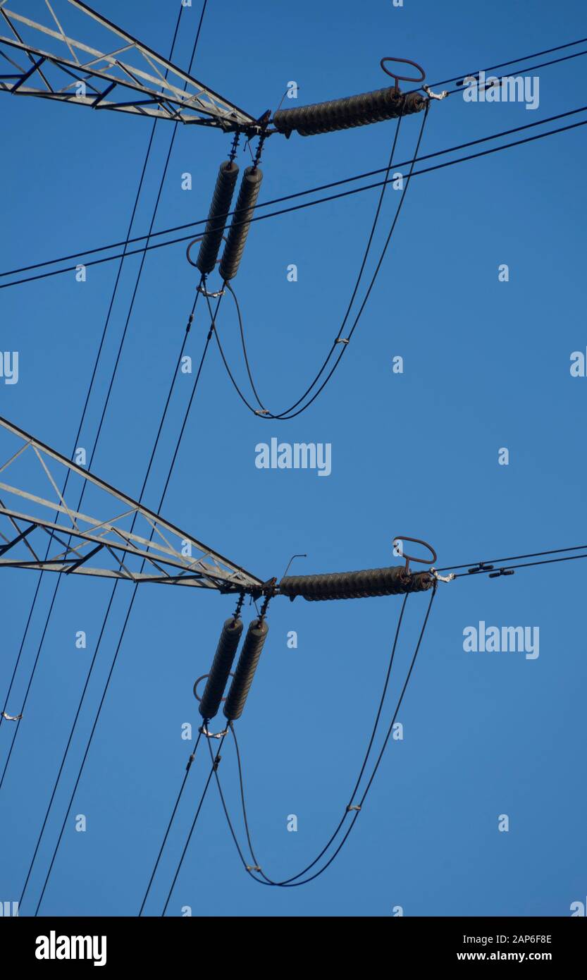 Electricity pylons in Birmingham, England,UK Stock Photo - Alamy
