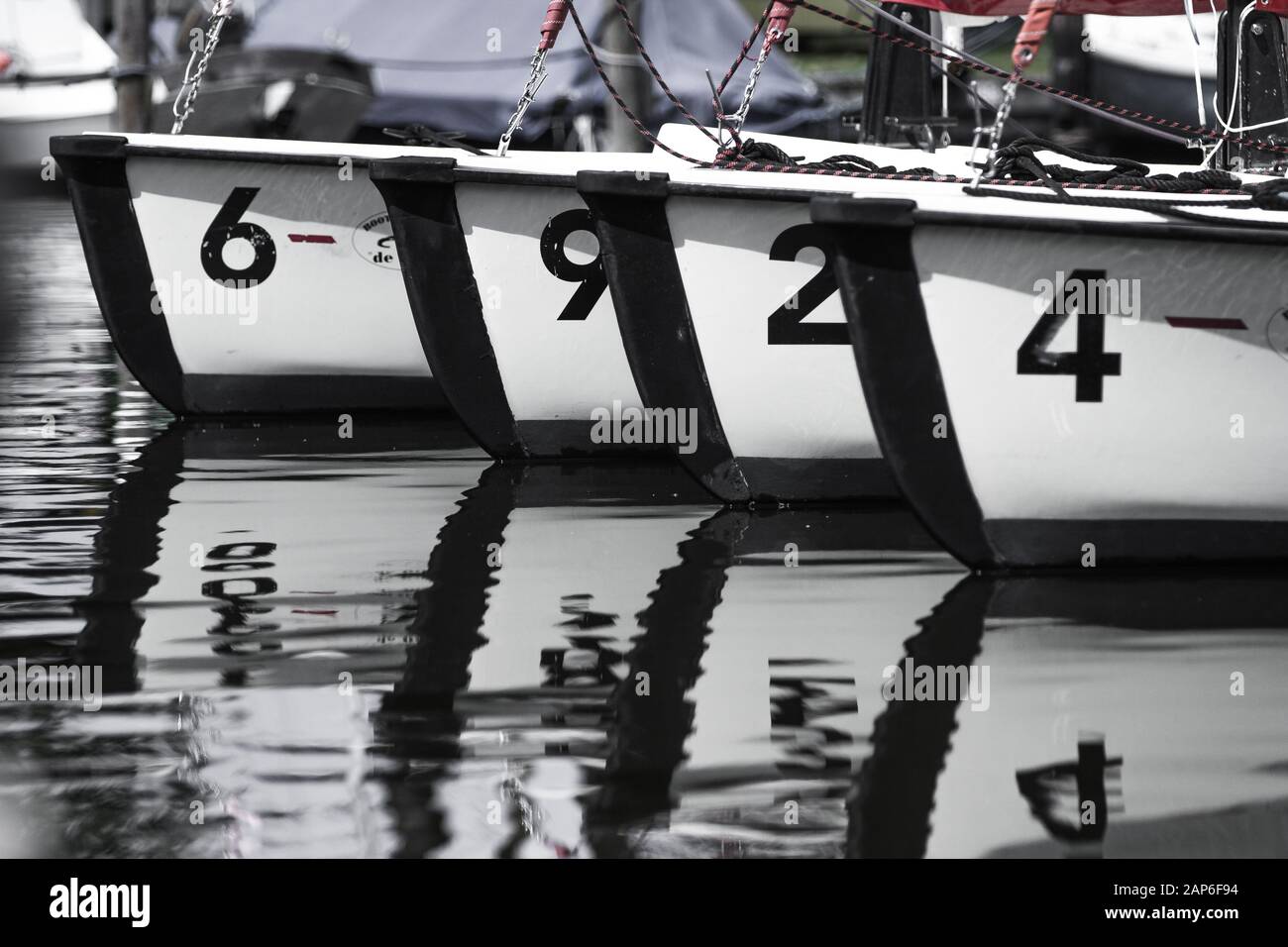 Row of sailboats hi-res stock photography and images - Alamy