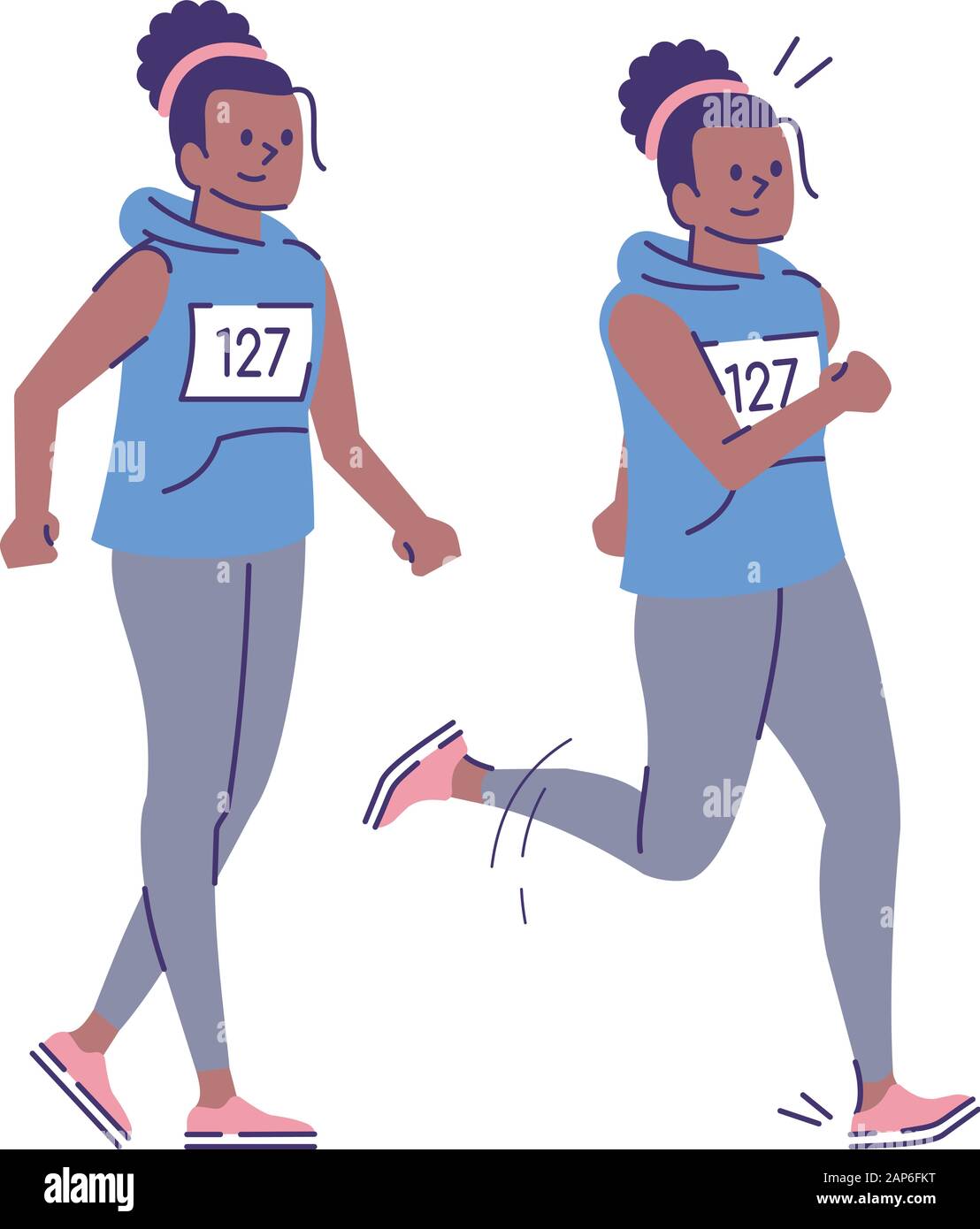 American marathon Stock Vector Images - Alamy