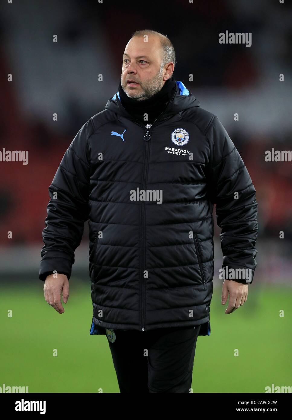 Manchester City assistant manager Rodolfo Borrell before the Premier ...