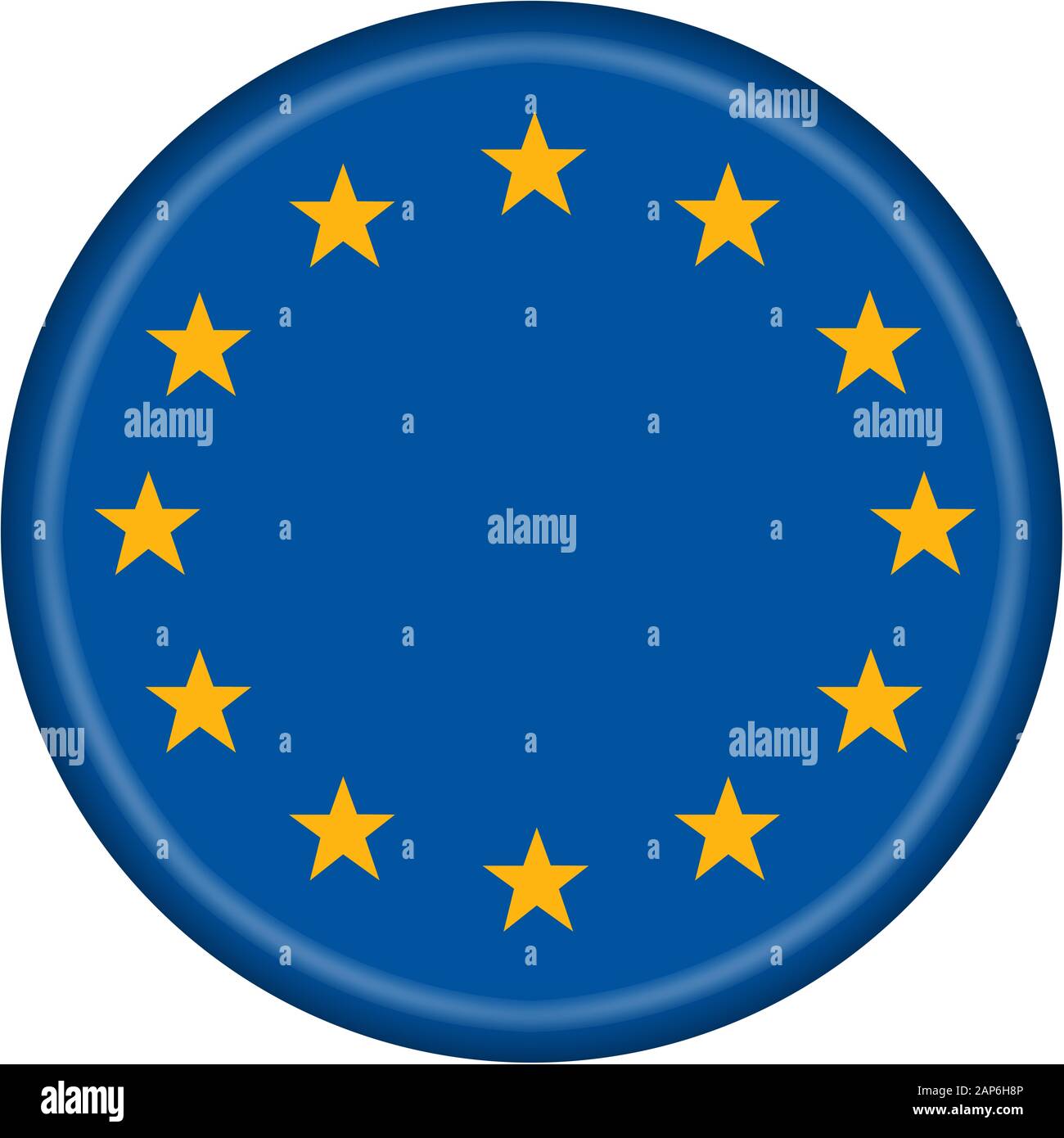A European Union button illustration with clipping path Stock Photo - Alamy