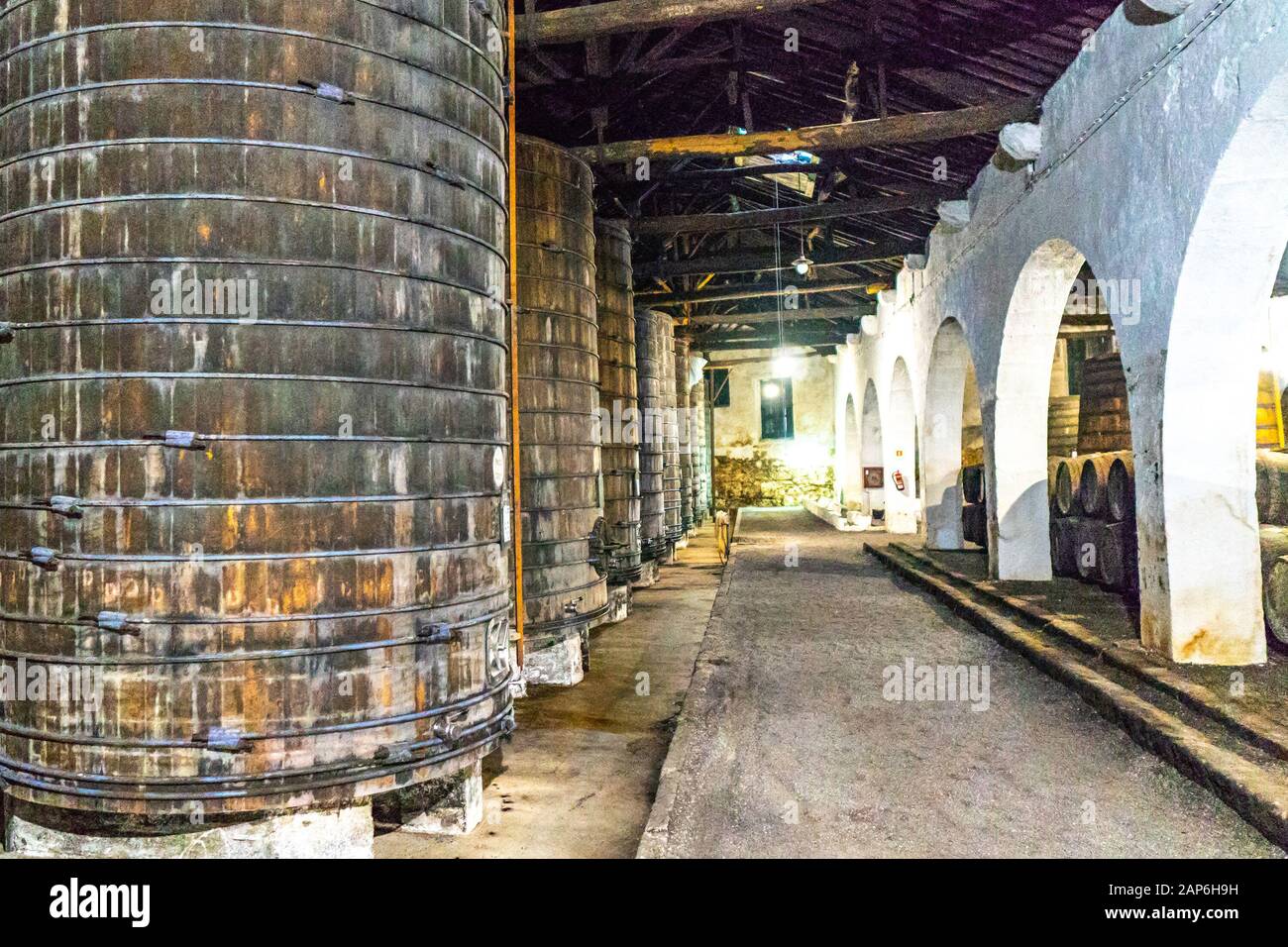 Porto Croft Port Wine Cellar Picturesque Interior View of Huge ...