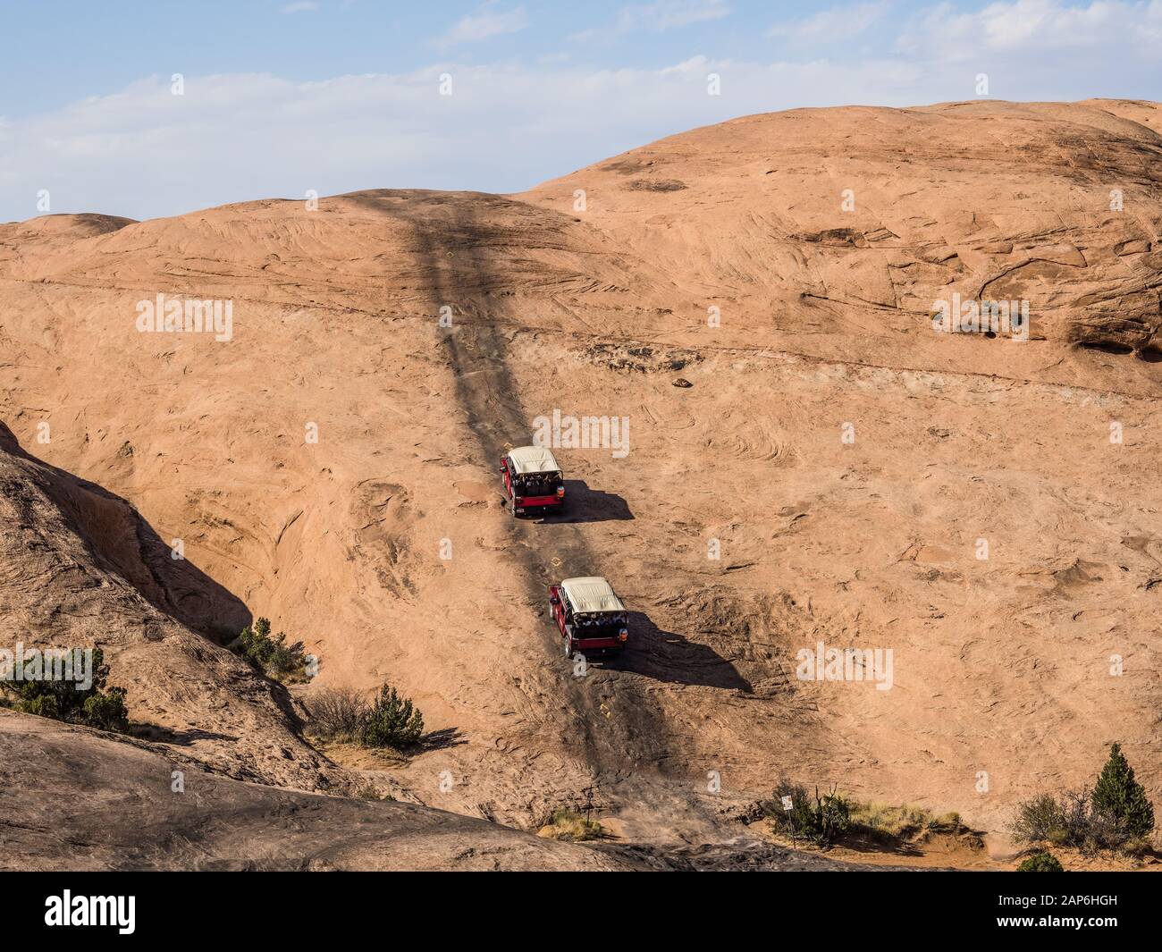 A 4x4 Hummer tour on the Hell's Revenge Trail in the Sandflats ...