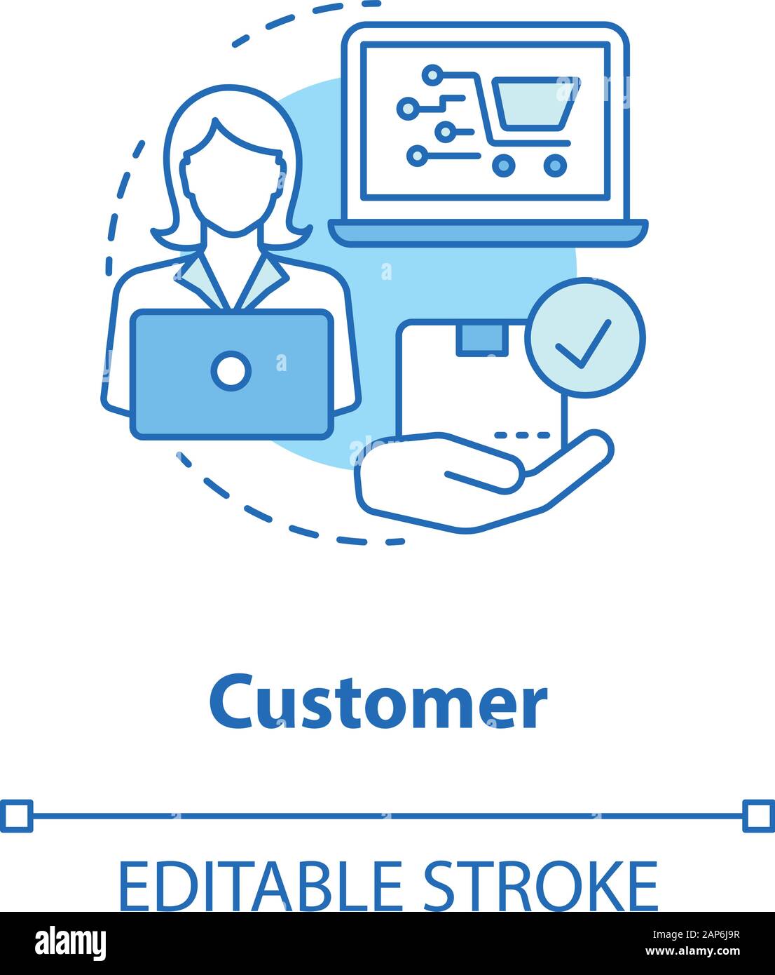 Customer Shopping Icon