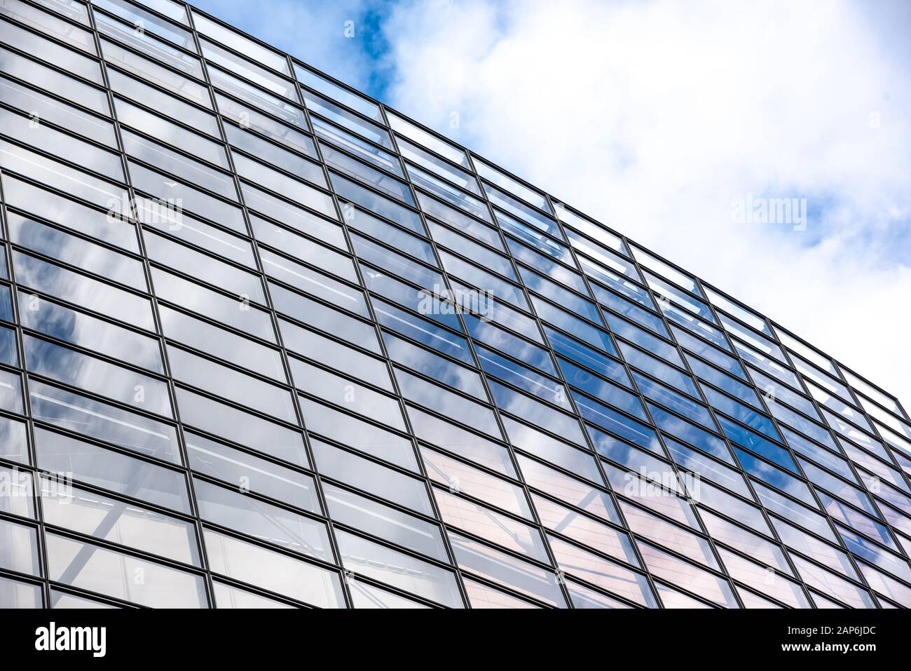 Wall of glass windows Stock Photo - Alamy
