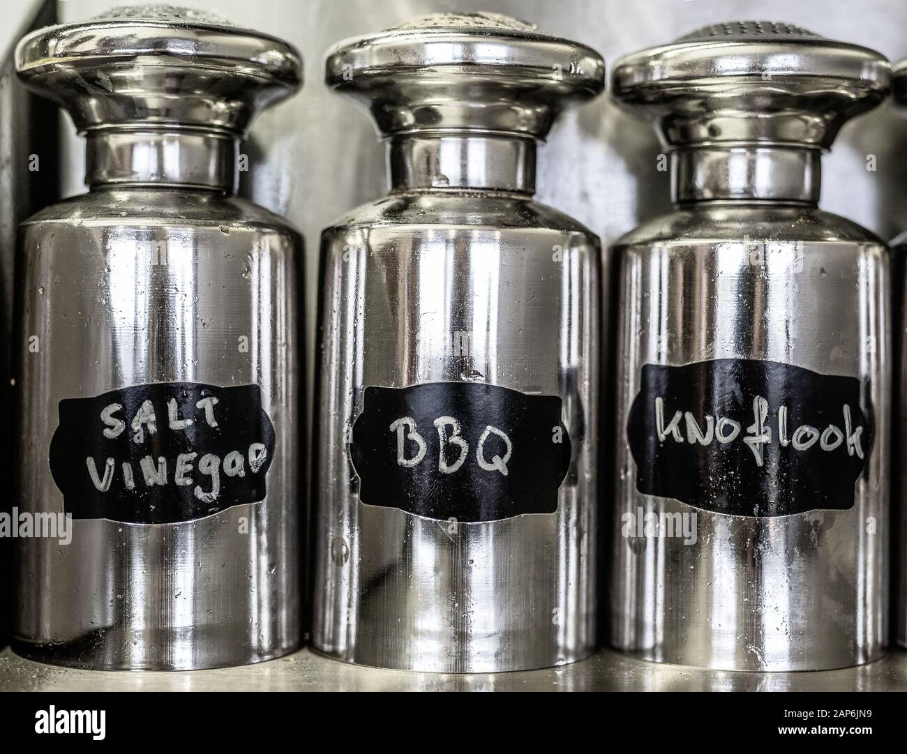 Metal Herb and Spice Shakers Set Stock Photo - Alamy