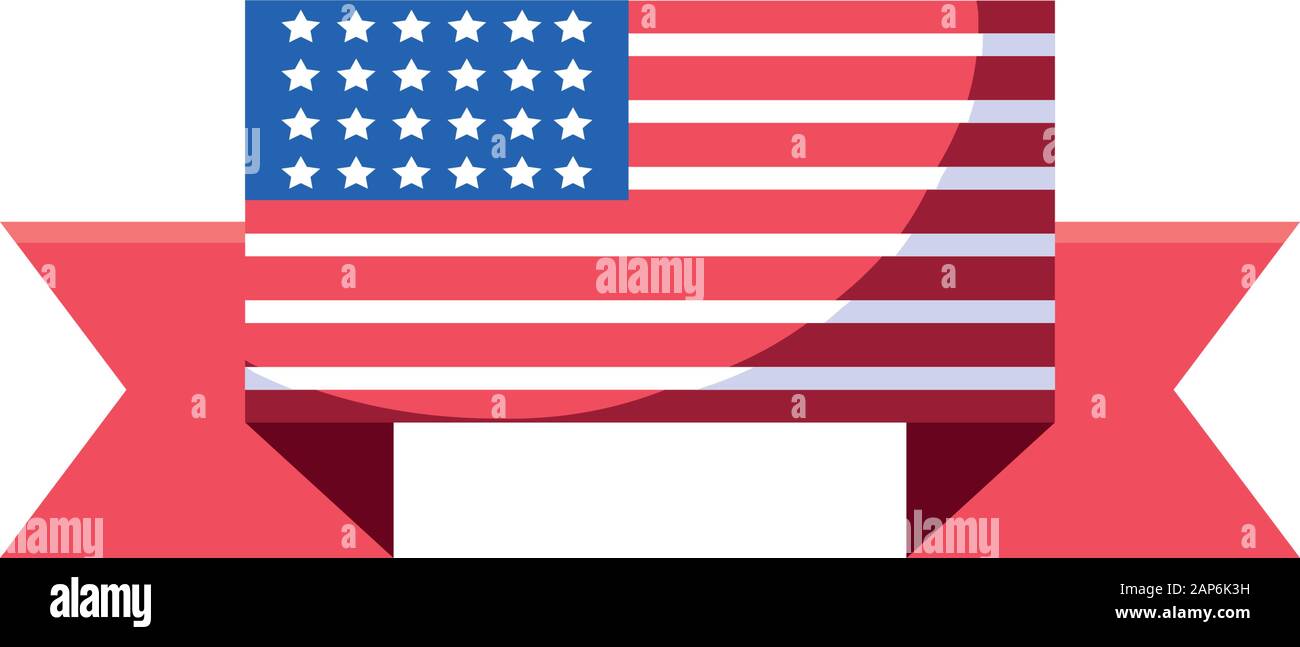 Usa flag ribbon design, United states america independence nation us ...
