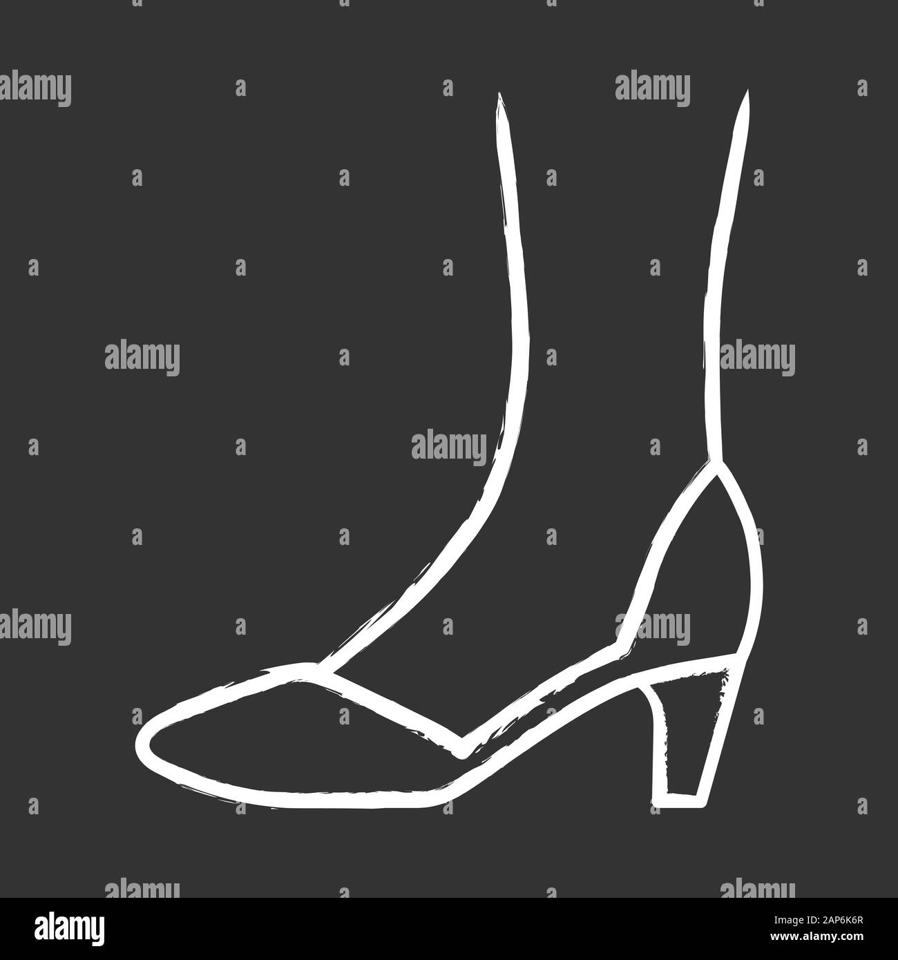 White kitten heels Stock Vector Images - Alamy