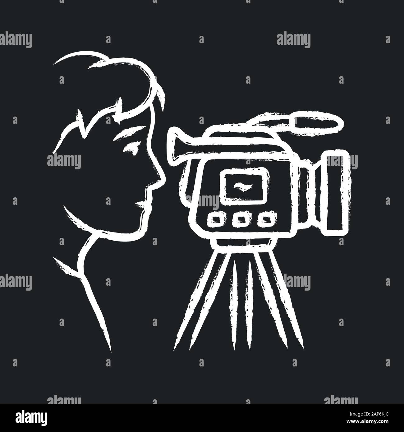 Filming cameraman journalist Stock Vector Images - Alamy