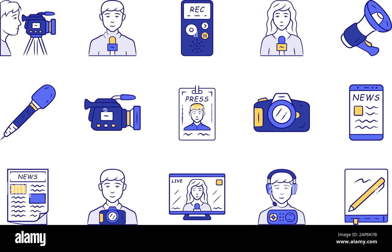 Radio interview cartoon hi-res stock photography and images - Alamy