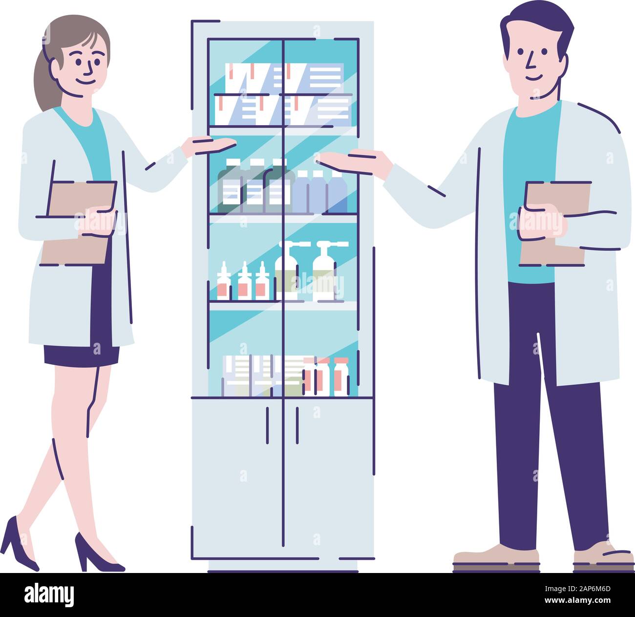 Pharmacists cupboard Stock Vector Images - Alamy