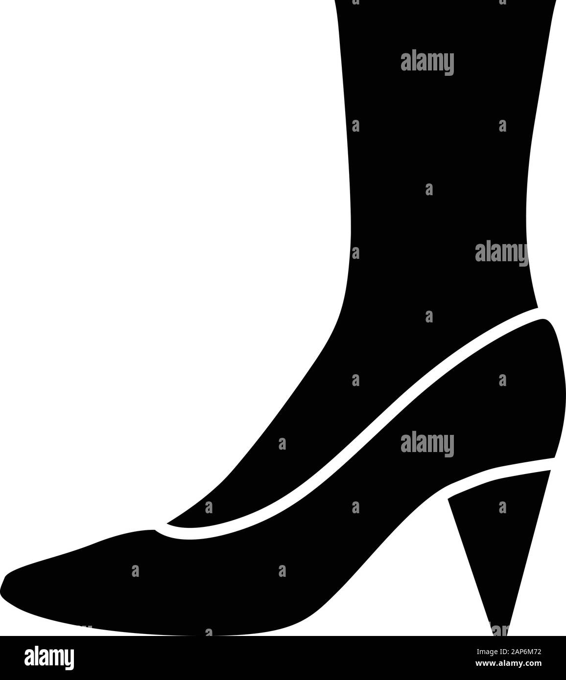 Woman high heels stiletto heels Stock Vector Images - Alamy