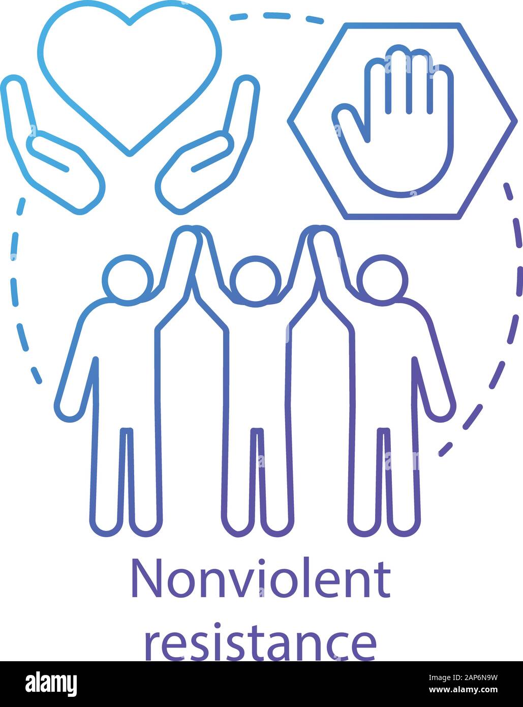 Nonviolent social protest Stock Vector Images - Alamy