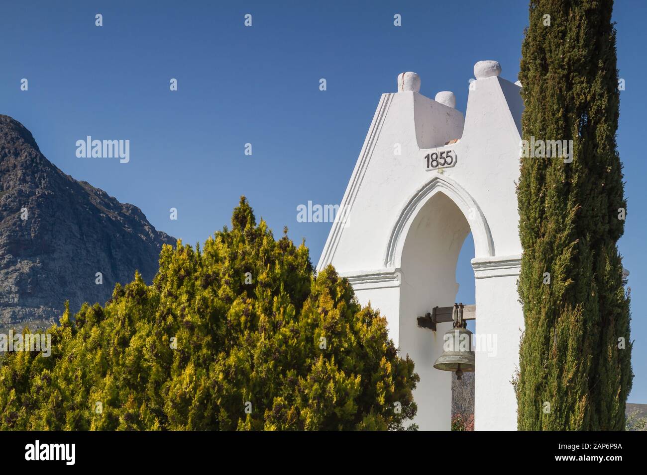 Colonial Clock Tower Franschhoek South-Africa Stock Photo - Alamy