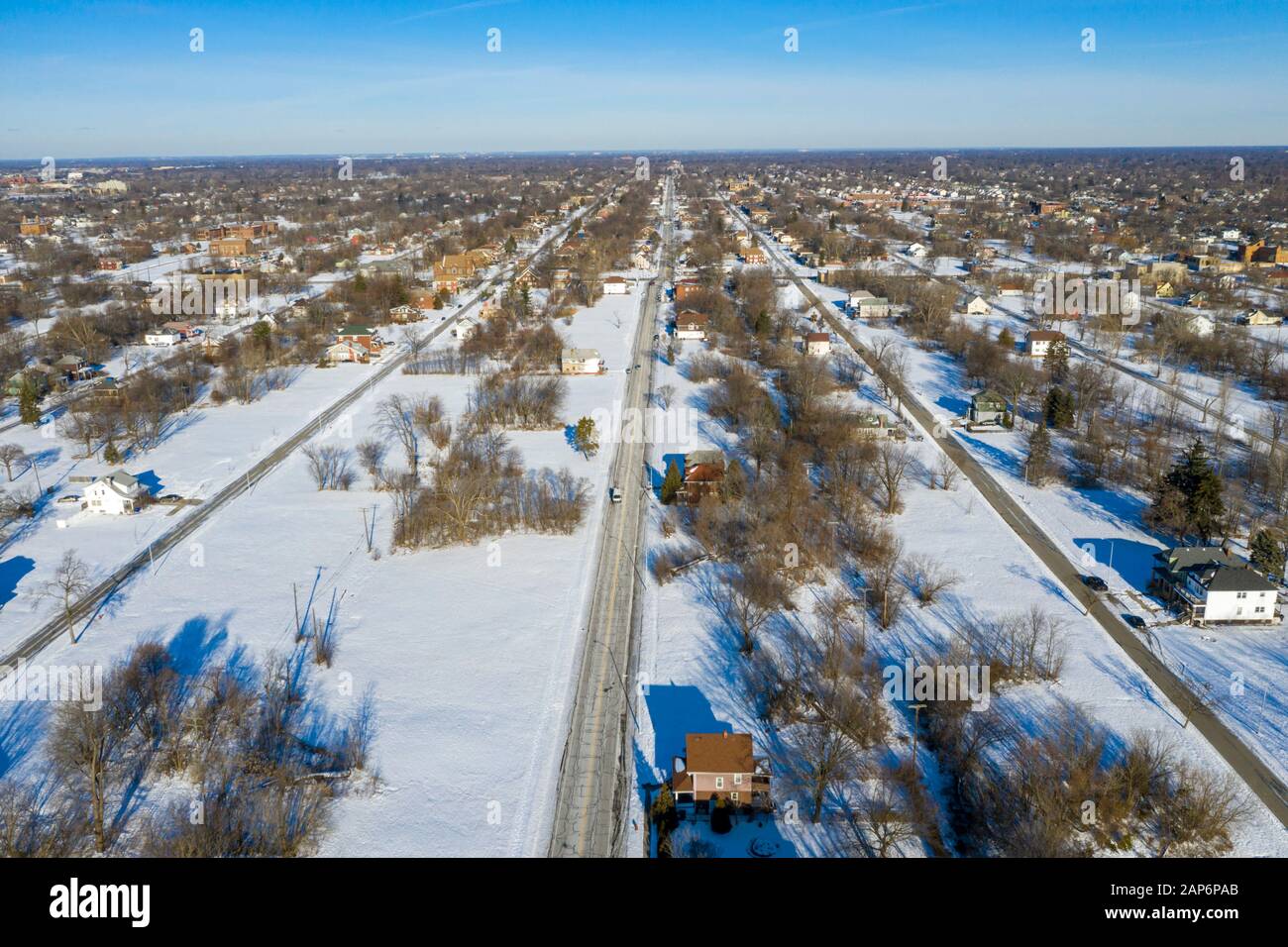 Detroit, Michigan - Huge sections of vacant land characterize many ...