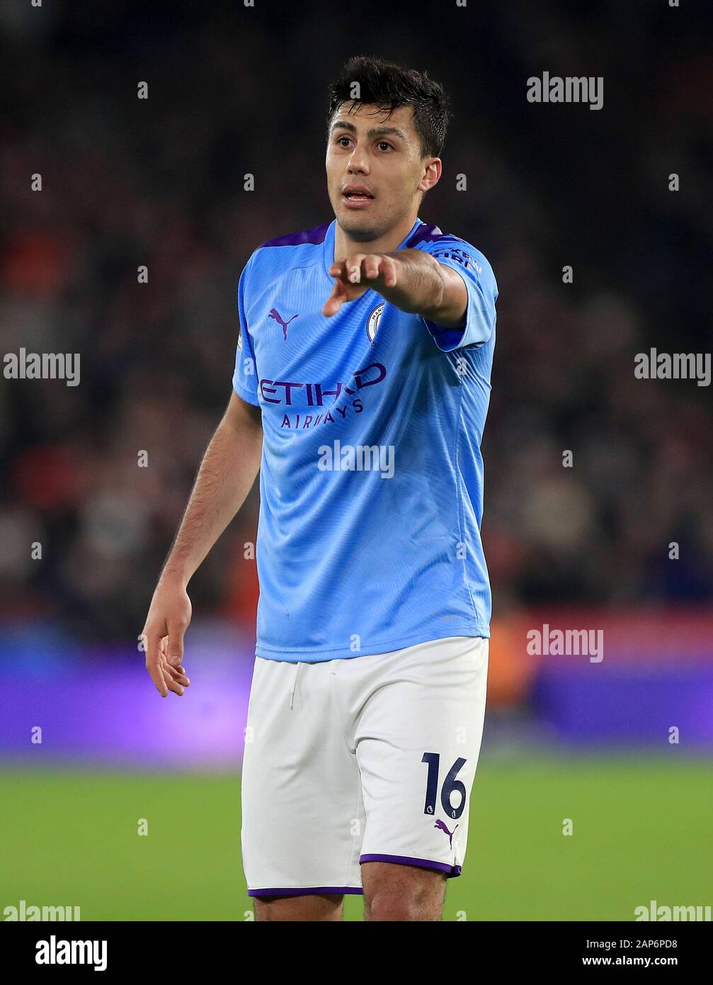 Manchester City's Rodri during the Premier League match at Bramall Lane ...