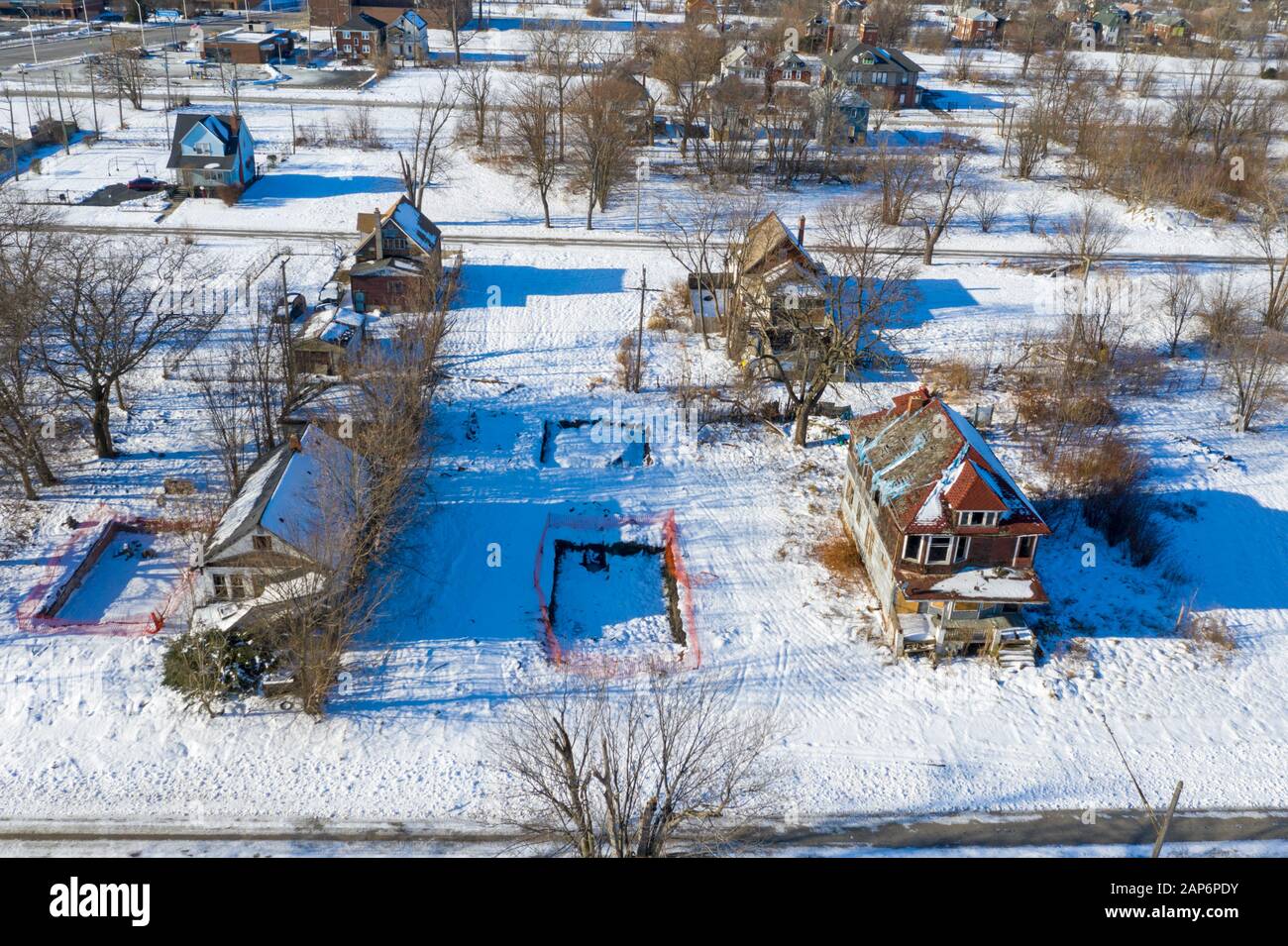 Detroit, Michigan - Huge sections of vacant land characterize many ...