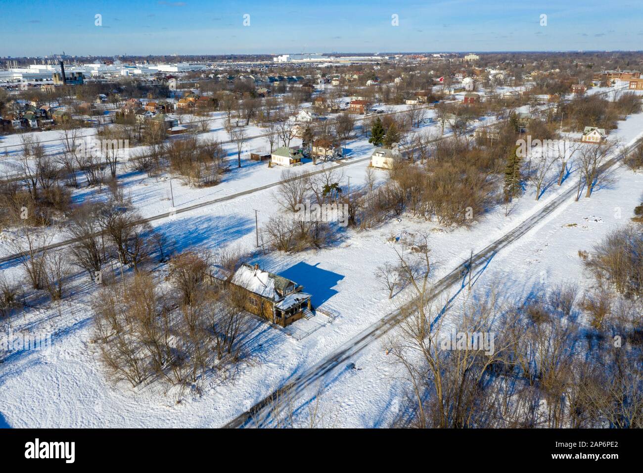 Detroit, Michigan - Huge sections of vacant land characterize many ...